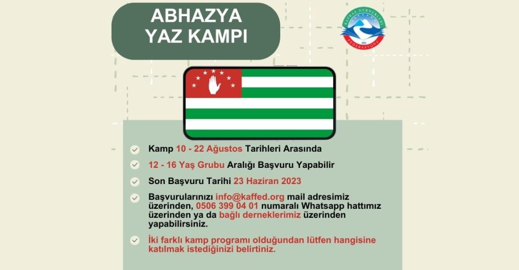 Abhazya Cumhuriyeti Yaz Kampı Programı – KAFFED